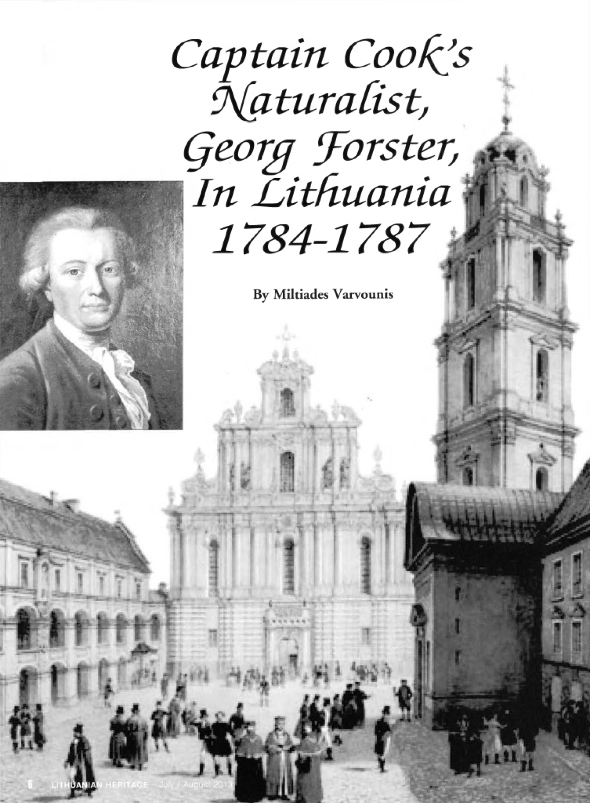 Captain Cook’s Naturalist, Georg Forster, in Lithuania 1784-1787 ...